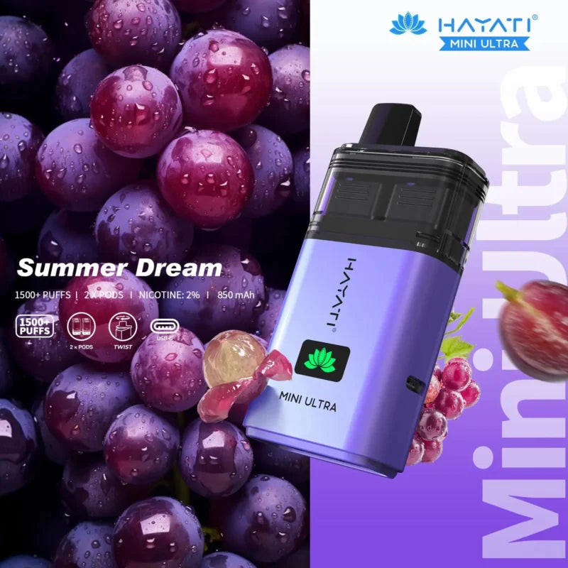 Hayati Mini Ultra 1500 Puffs Disposable Vape – Vapeluxpro